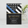 Police Flag Law Enforcement Academy Graduation Invitation | Zazzle