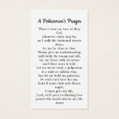 Police Funeral Prayer Card Fallen Officer Memorial | Zazzle