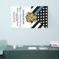 Police Graduation Thin Blue Line Law Enforcement Banner | Zazzle