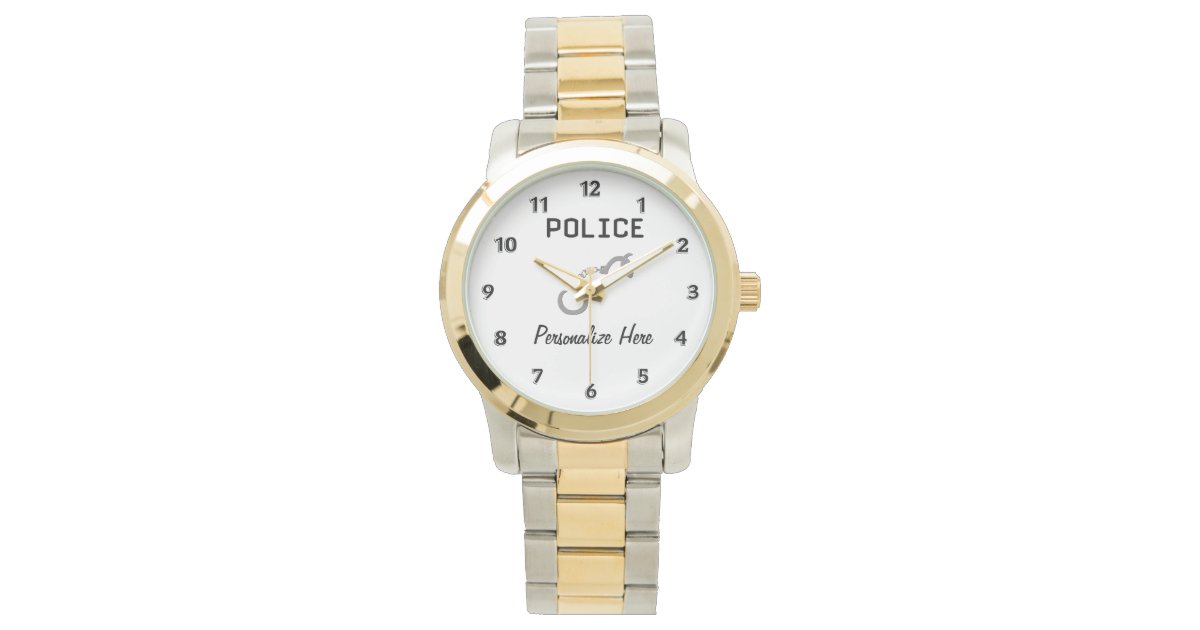 Police Handcuffs Watch | Zazzle