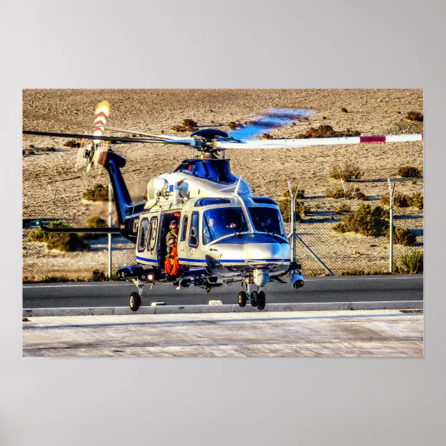 Police Helicopter Poster | Zazzle