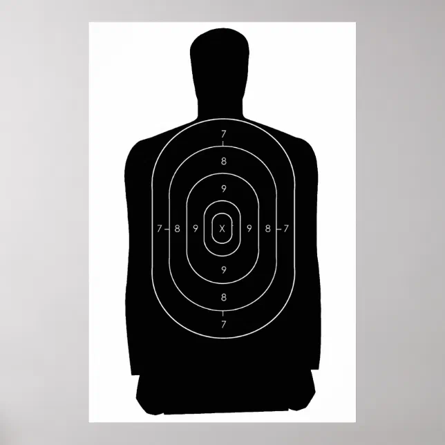 Police Human Target Poster | Zazzle