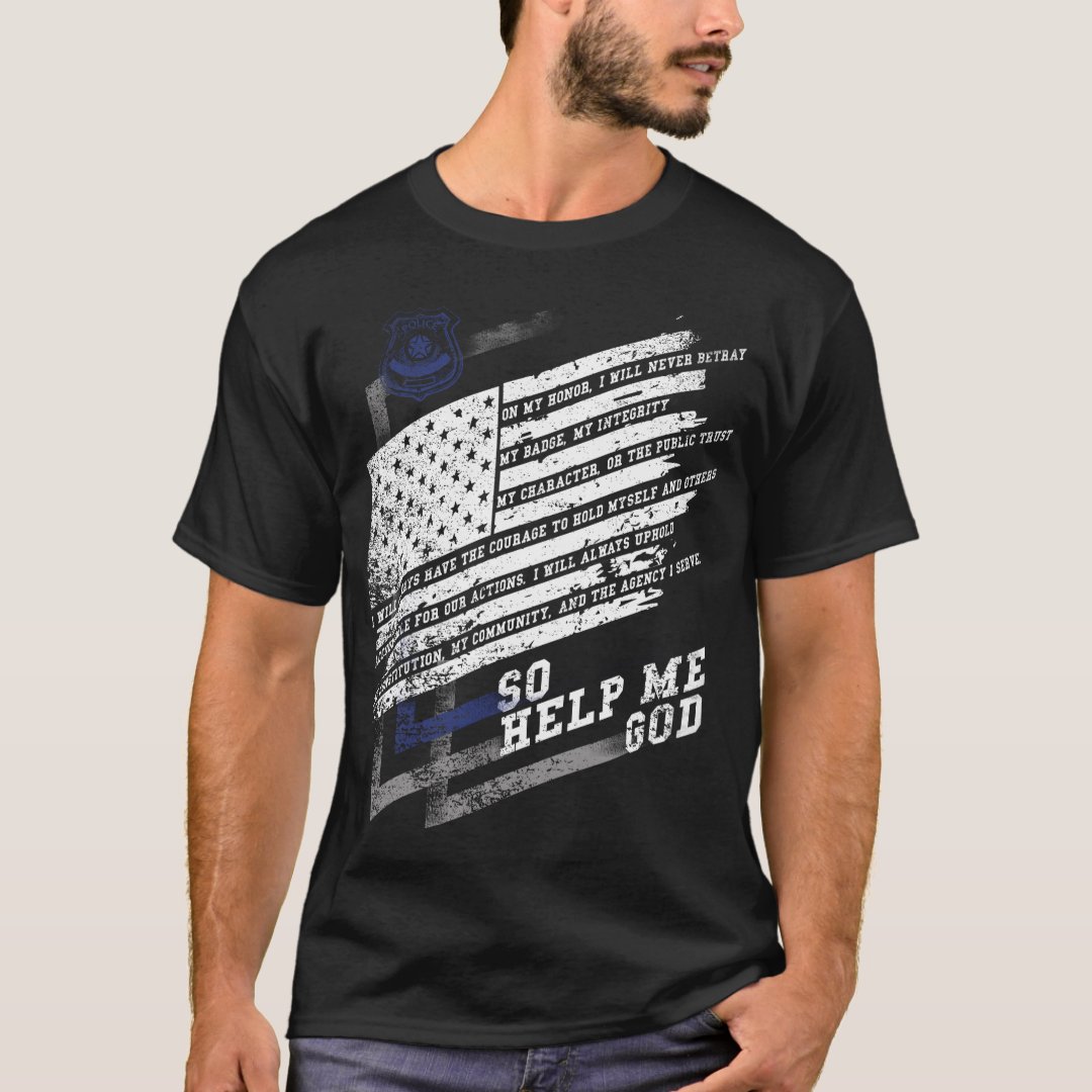 Police In America Police Support Police Gifts On T-Shirt | Zazzle