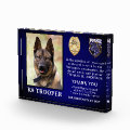 Police K9 Retirement Officer Dog Law Enforcement Acrylic Award | Zazzle