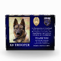 Police K9 Retirement Officer Dog Law Enforcement Acrylic Award | Zazzle