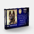 Police K9 Retirement Officer Dog Law Enforcement Acrylic Award | Zazzle