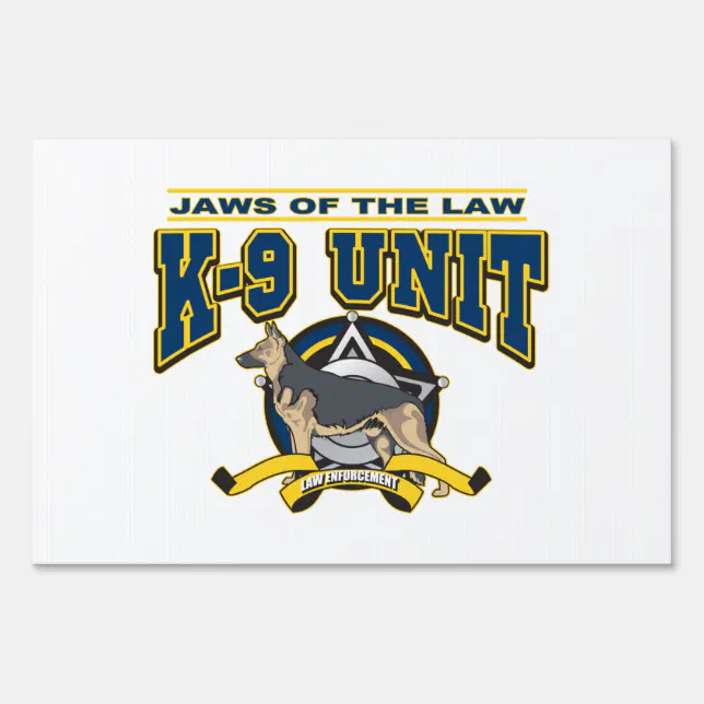 Police K-9 Unit Yard Sign | Zazzle
