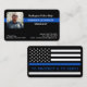 Police Law Enforcement Photo Thin Blue Line Business Card | Zazzle