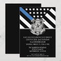 Police Law Enforcement Retirement Party Officer Invitation | Zazzle