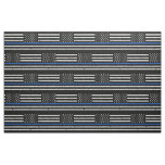 Thin blue line Flag Fabric | Zazzle