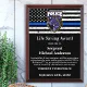 Police Life Saving Custom Logo Law Enforcement Award Plaque | Zazzle