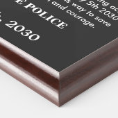 Police Life Saving Custom Logo Law Enforcement Award Plaque | Zazzle