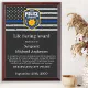 Police Life Saving Custom Logo Thin Blue Line Award Plaque | Zazzle