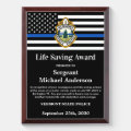 Police Life Saving Department Custom Logo Award Plaque | Zazzle