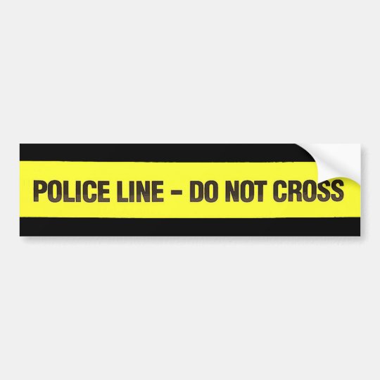 Police Line Do Not Cross sticker | Zazzle.com