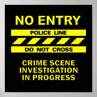 Police Line poster | Zazzle