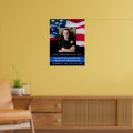 Police Memorial Blue Line American Flag Funeral Poster | Zazzle