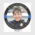 Police Memorial Fallen Officer Custom Photo Car Sticker | Zazzle
