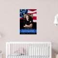 Police Memorial In Loving Memory Keepsake Funeral Poster | Zazzle