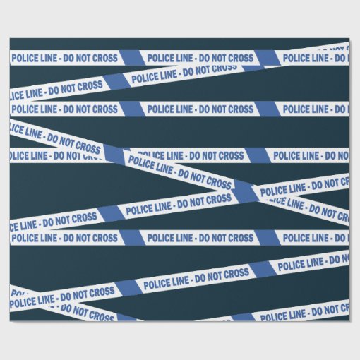 Police Officer Birthday Retirement Office Joke Wrapping Paper | Zazzle