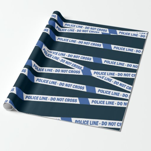 Police Officer Birthday Retirement Office Joke Wrapping Paper | Zazzle