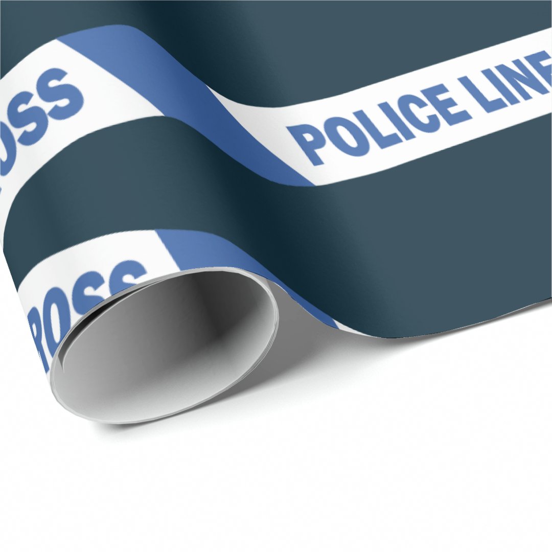 Police Officer Birthday Retirement Office Joke Wrapping Paper | Zazzle