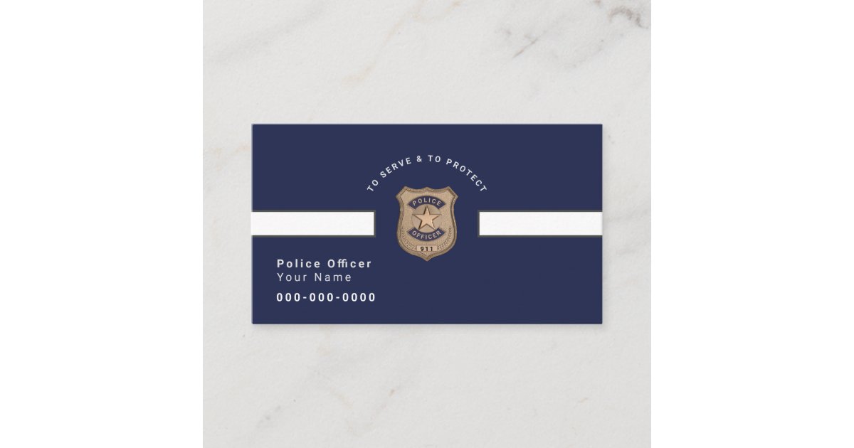 Police Officer Business Card | Zazzle