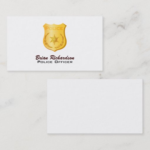 Police Officer Business Cards | Zazzle
