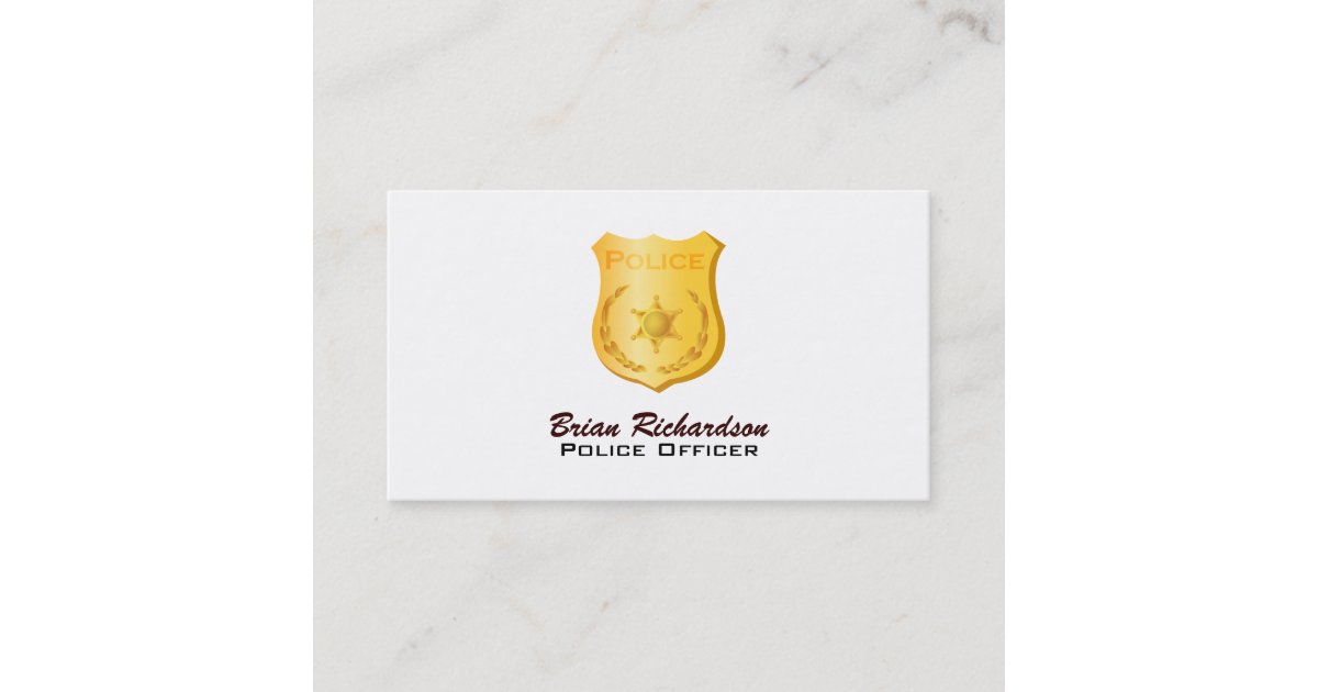 Police Officer Business Cards | Zazzle