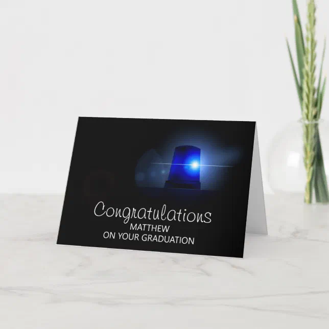 Police Officer Congratulations | Passing Out Card | Zazzle