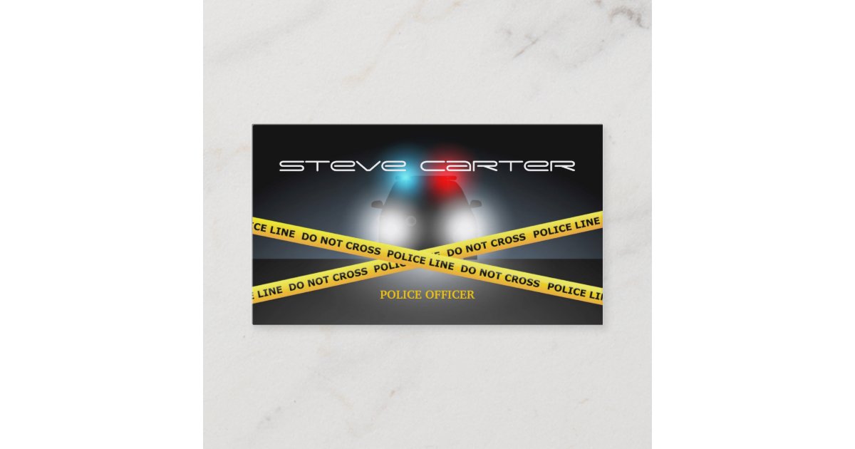 Police Officer Cop Policeman Criminalist Card | Zazzle