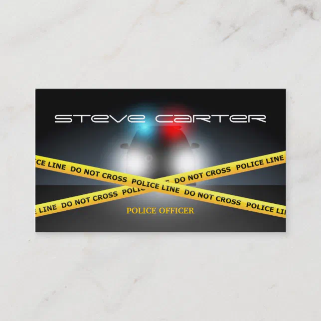 Police Officer Cop Policeman Criminalist Card | Zazzle