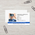 Police Officer Custom Law Enforcement Dept Photo Business Card | Zazzle