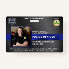 Police Officer Custom Law Enforcement Photo ID Badge | Zazzle