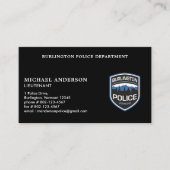 Police Officer Custom Logo Name Law Enforcement Business Card | Zazzle