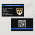Police Officer Custom Logo QR Code Law Enforcement Business Card | Zazzle