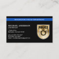 Police Officer Custom Logo QR Code Law Enforcement Business Card | Zazzle