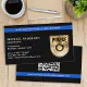 Police Officer Custom Logo QR Code Law Enforcement Business Card | Zazzle