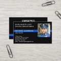 Police Officer Custom Photo Cop Law Enforcement Business Card | Zazzle