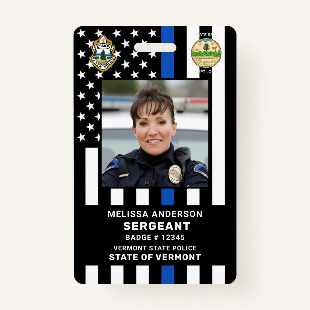Police Officer Custom Photo Logo Law Enforcement Badge | Zazzle
