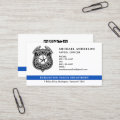 Police Officer Department Law Enforcement QR Code Business Card | Zazzle