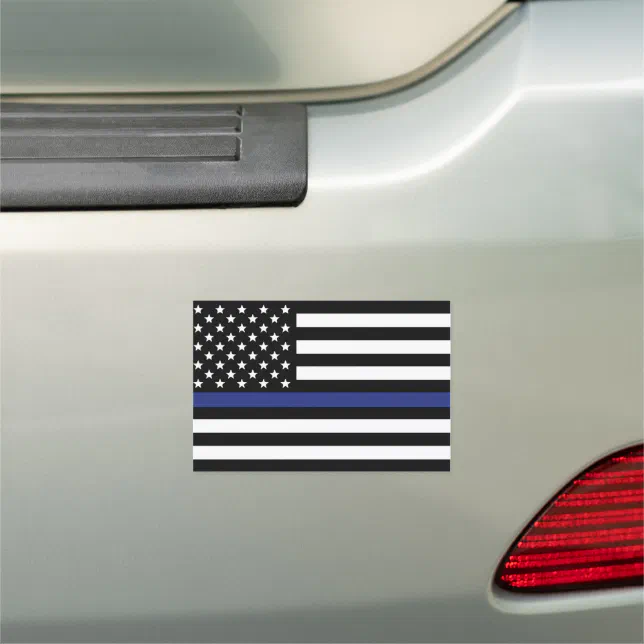 Police Officer Flag Law Enforcement Appreciation Car Magnet | Zazzle