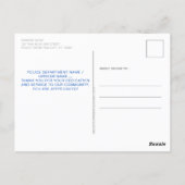 Police Officer Heart Law Enforcement Thank You Pos Postcard | Zazzle
