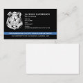 Police Officer Law Enforcement Custom Logo Business Card | Zazzle