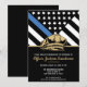 Police Officer Law Enforcement Retirement Party Invitation | Zazzle
