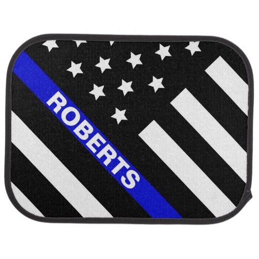 Police Officer Named Flag Car Mats | Zazzle