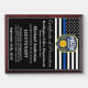 Police Officer Promotion Custom Department Logo Award Plaque | Zazzle