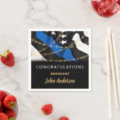 Police Officer Promotion Party Congratulations Napkins | Zazzle