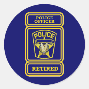 Retired Police Stickers | Zazzle