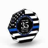 Police Officer Retirement Law Enforcement Service Acrylic Award | Zazzle